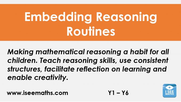 Reasoning Routines - I See Maths